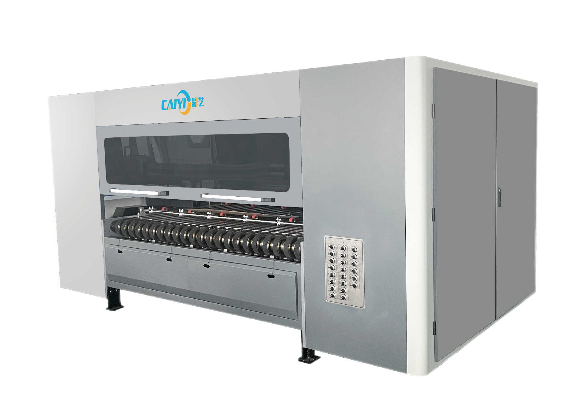 Digial scanning type corrugated board printing machine